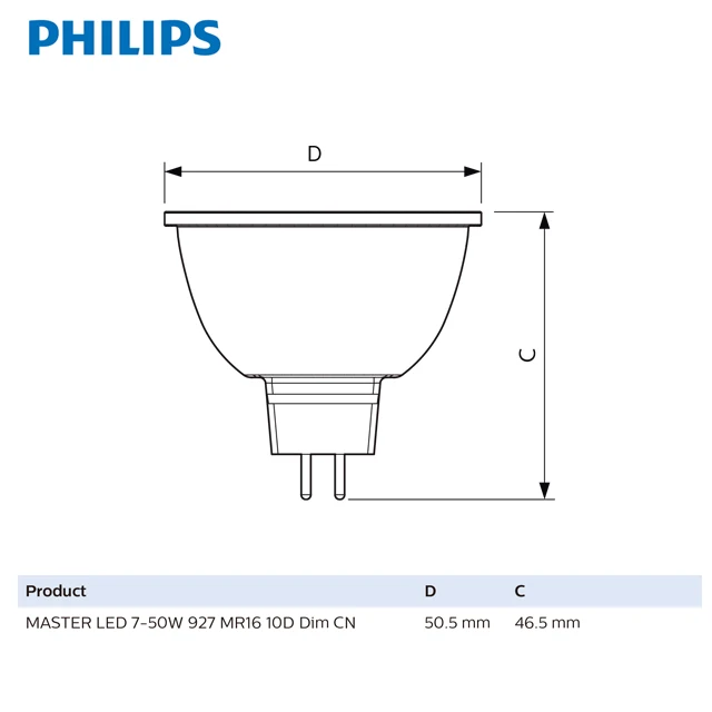 飞利浦主发光二极管6.5-50W 927 MR16 24D CN 929001881910| Alibaba.com