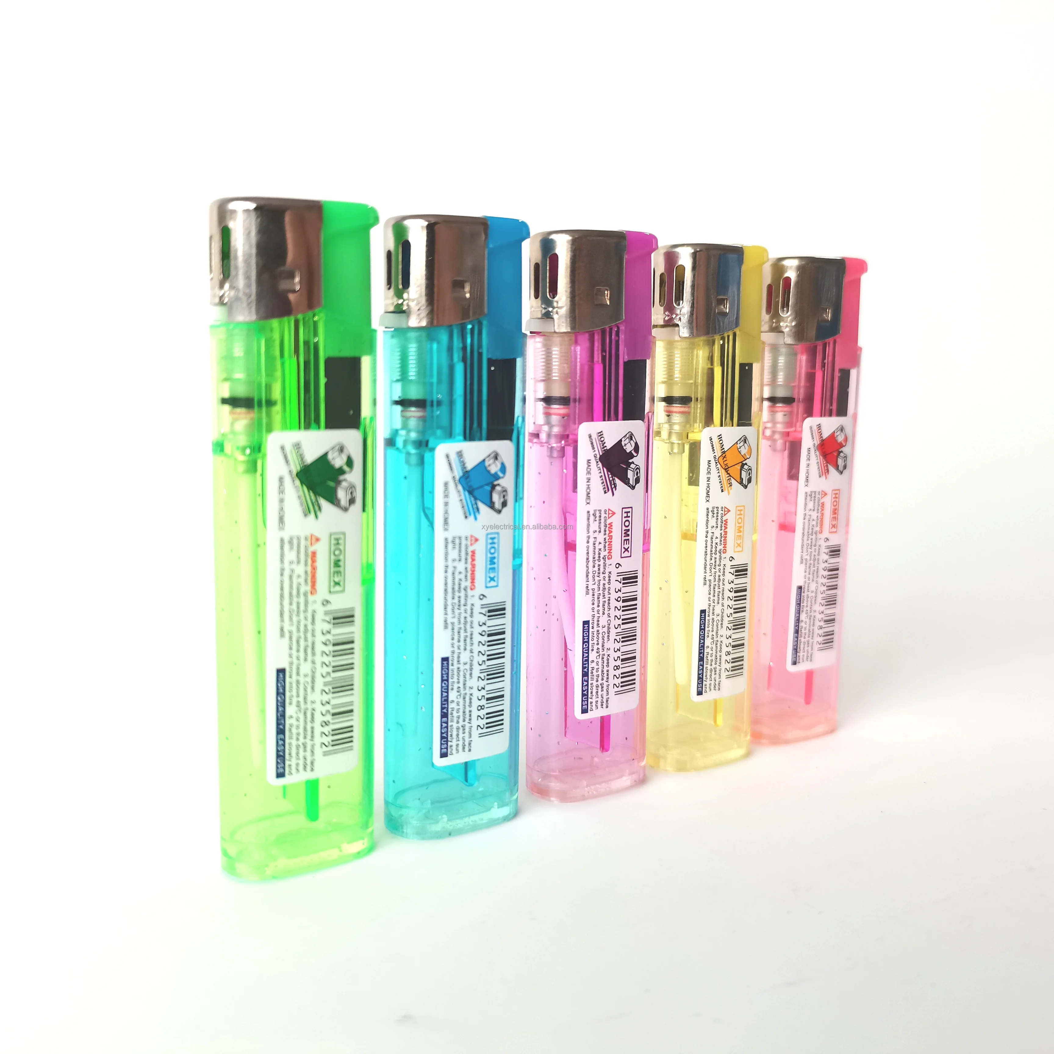 Transparent Plastic Smoking Electronic Lighter - ISO Quality