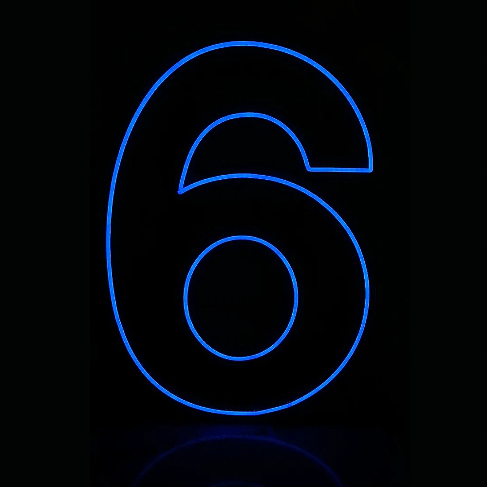 Winbo Free Design RGB Neon LED Numbers Signs - Customizable