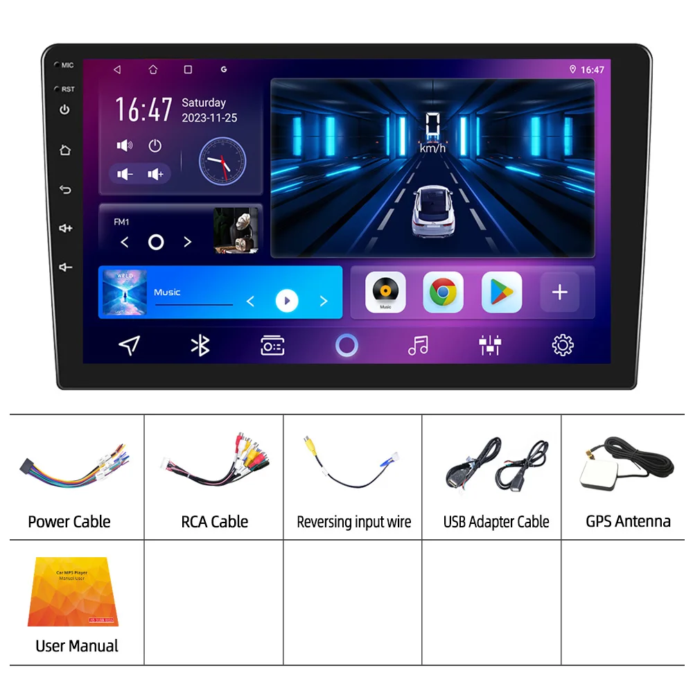 9 Inch Android Car Radio 4 Core Multimedia Android Car Radio System ...