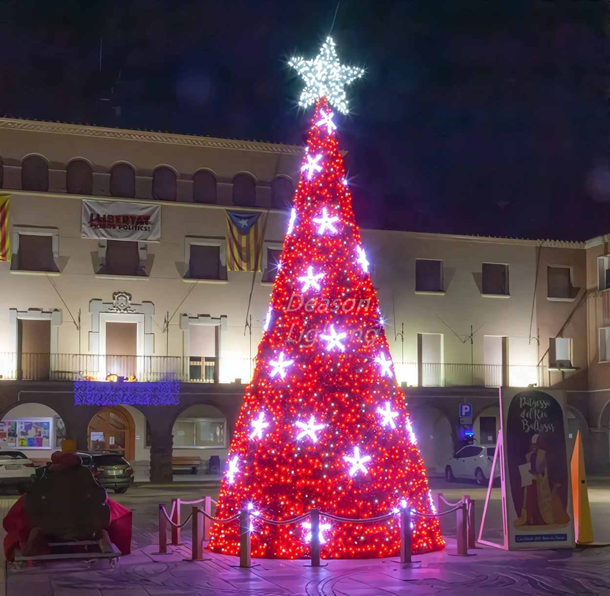 Giant Outdoor Christmas Trees with LED Lights for Shopping Malls