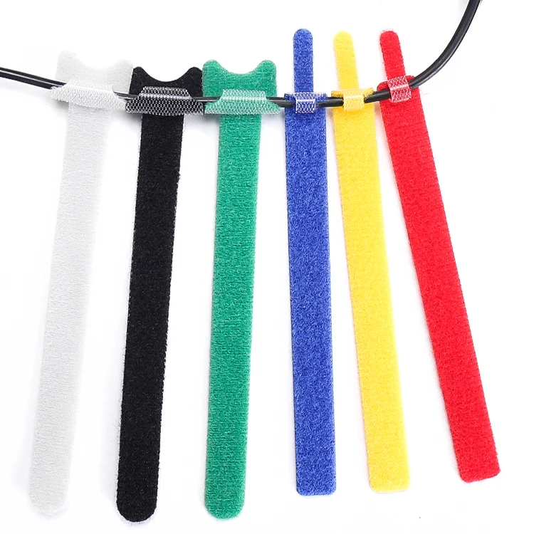 Wholesale Colorful Custom Hook And Loop Cable Tie Self-locking Wires ...