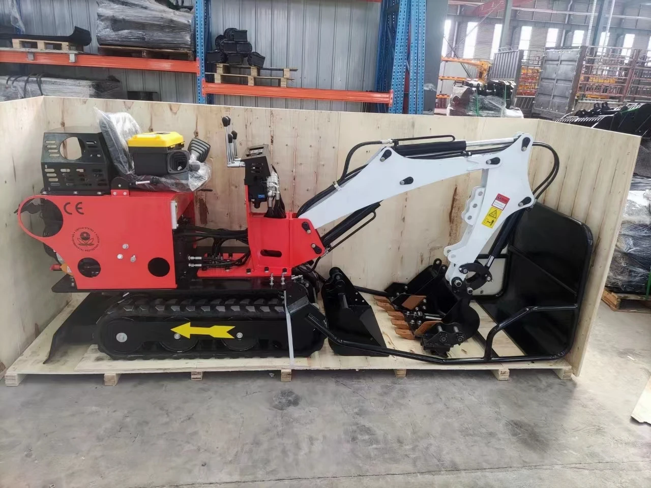 9kw/12.5 Hp Backhoe 0.8t Construction Digging Trenches Earthwork ...