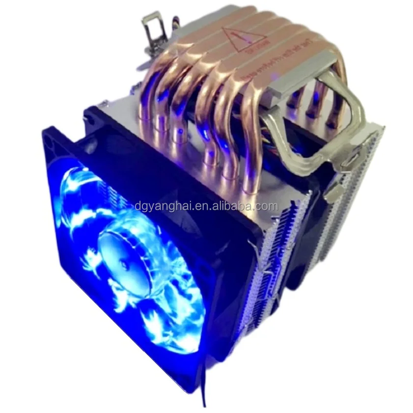 Led Rgb Cpu Cooler Fan Cooling Tower Dual Fans 2,4,6 Copper Heatpipes ...