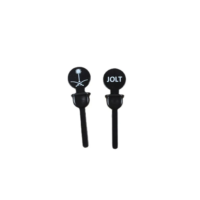 Black Circle Beverage Coffee Lid Stopper Plug for Disposable Lids With ...