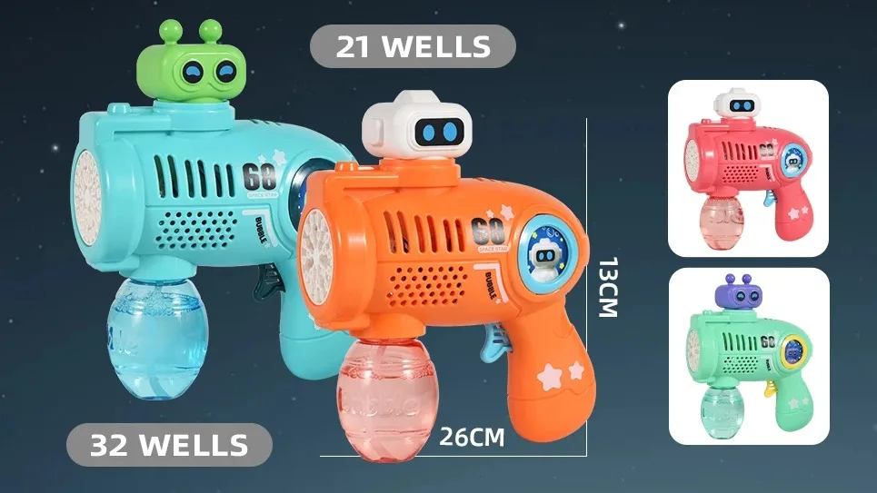 Space 32 Holes Electric Automatic Water Absorption Handheld Bubble ...