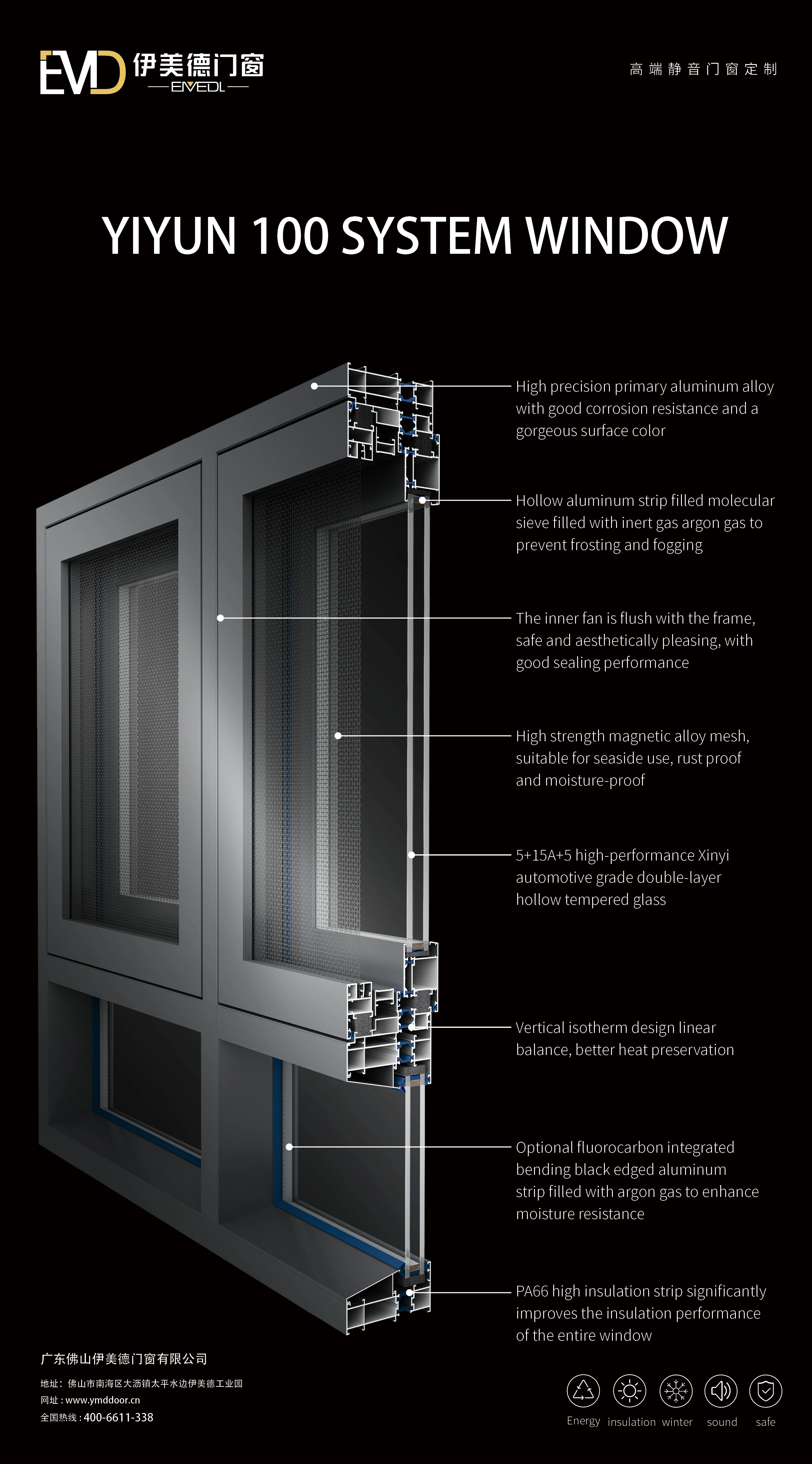 Aluminum Wooden Casement Window Simple Design Aluminum Wooden Swing ...
