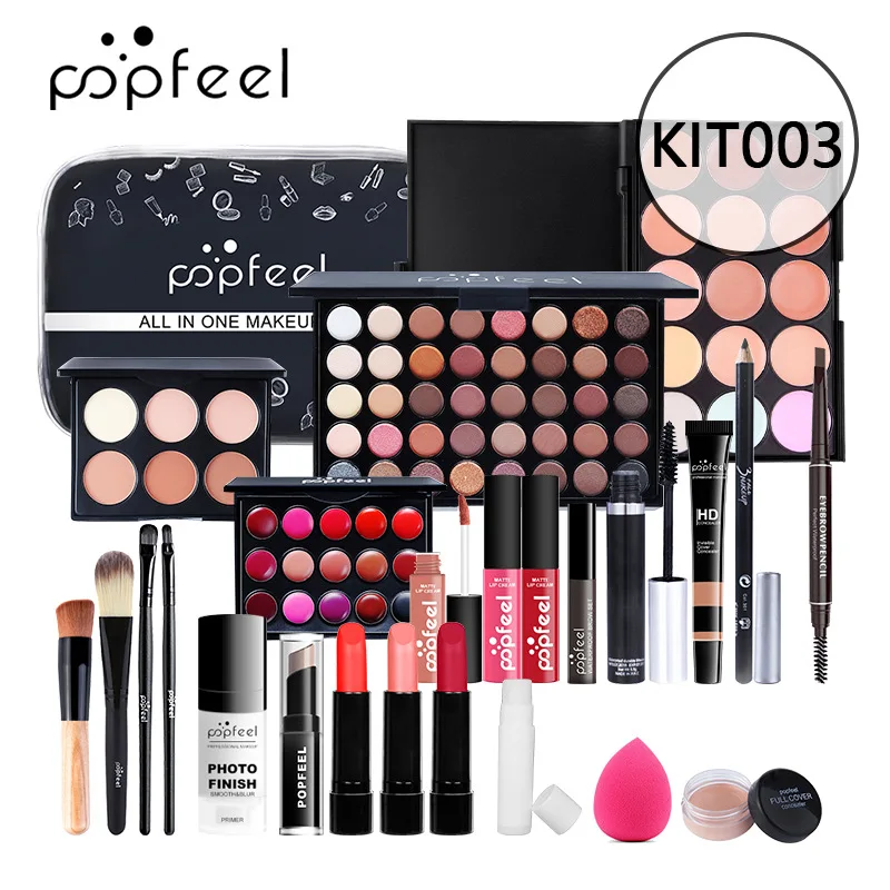 Cosmetics Set Lipstick Eyeliner Mascara Eyeshadow Concealer Gift Kit ...