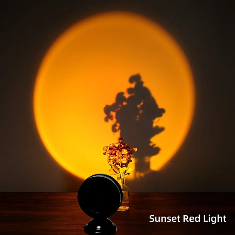 Sunset Lamp Projector - RGB USB LED Night Light with Remote