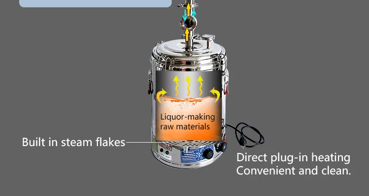 50L Electric Alcohol Distiller - Home & Commercial Use
