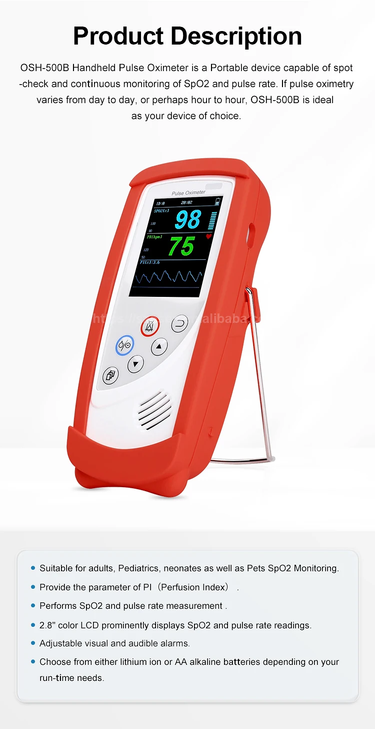 China Manufacturing Vet Veterinary Pulse Oximeter Pr Animal Tongue Ear ...