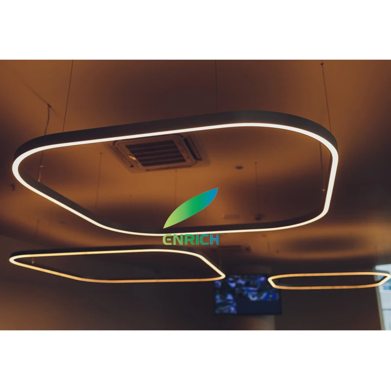 CE Approved Rounded Corner Rectangle Shape Led Lighting Fixture With ...