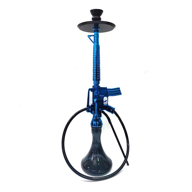 Large Arabian Shisha M16 Gun Shape Resin Hookah with Electroplating ...