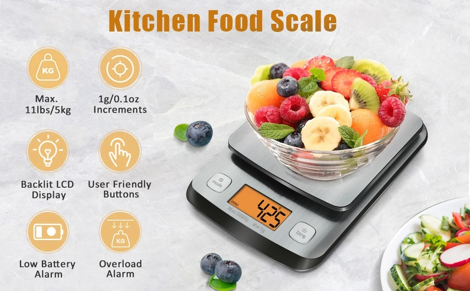 High 5000g Smart Electronic Digital Kitchen Scale Household Popular ...