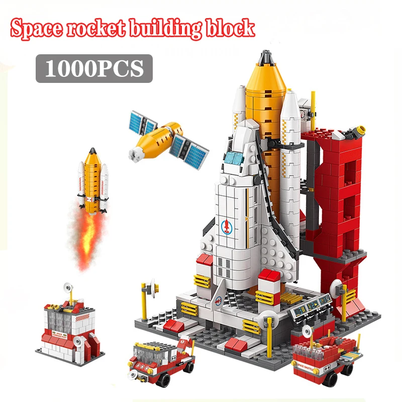 1000PCS Space Shuttle Space Exploration Rocket Building Blocks Model ...