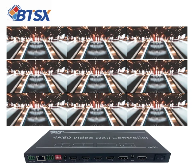 Video Wall Controller 3x3 3x4 9x2 4k Video Switcher 1x4 1x5 1x6 1x7 Hdmi Video Wall Processor ...