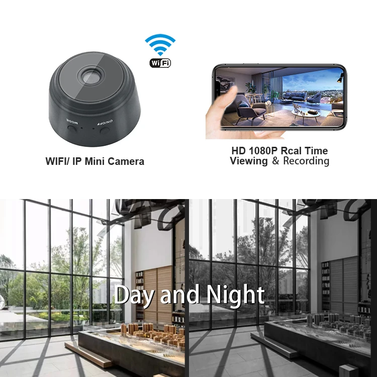 Беспроводная мини-камера A9 с Wi-Fi +32 Micro SD ГБ флешка в подарок ...