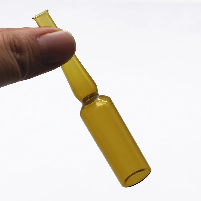 2 ml Disposable Mini Ampoule Bottle - Amber & Transparent Glass Vials ...