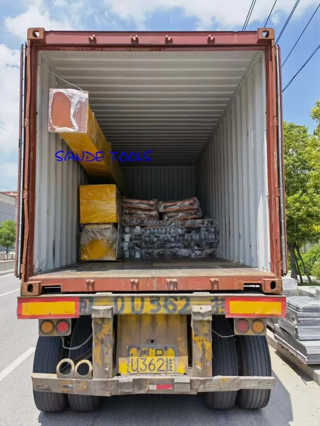 Sande Sale Granite Slab Bundle Handler Glass Container Unloading ...