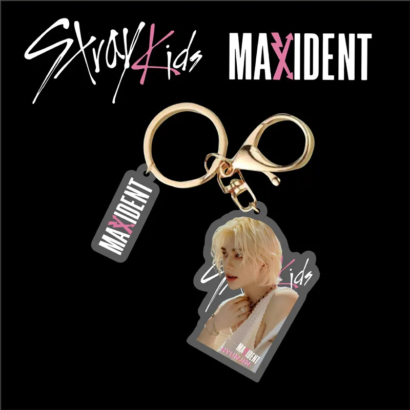Kpop Stray Kids Maxident Album Plastic Keychain Custom Acrylic Key ...