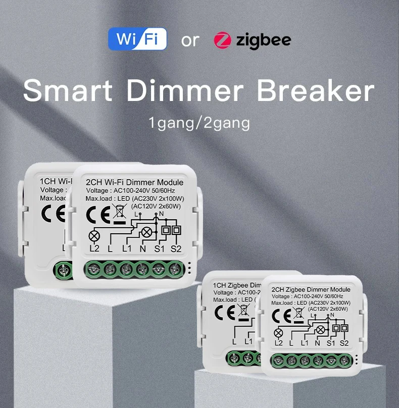 Tysh 1 2 3 4 Gang Tuya Switching Power Supply Module Mini Smart Switch ...