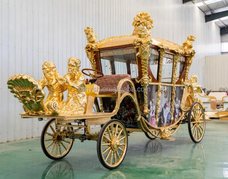 Golden Luxury Classical Princess Royal Carriage/wedding Sightseeing ...