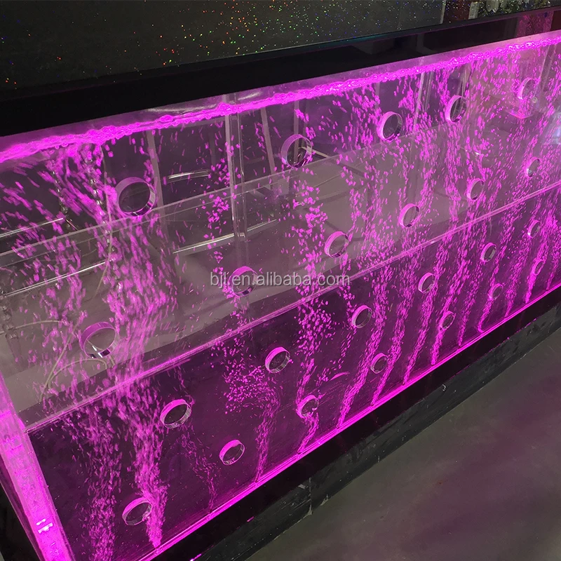 LED Acrylic Bar Furniture - Changing Colors & Dancing Bubbles