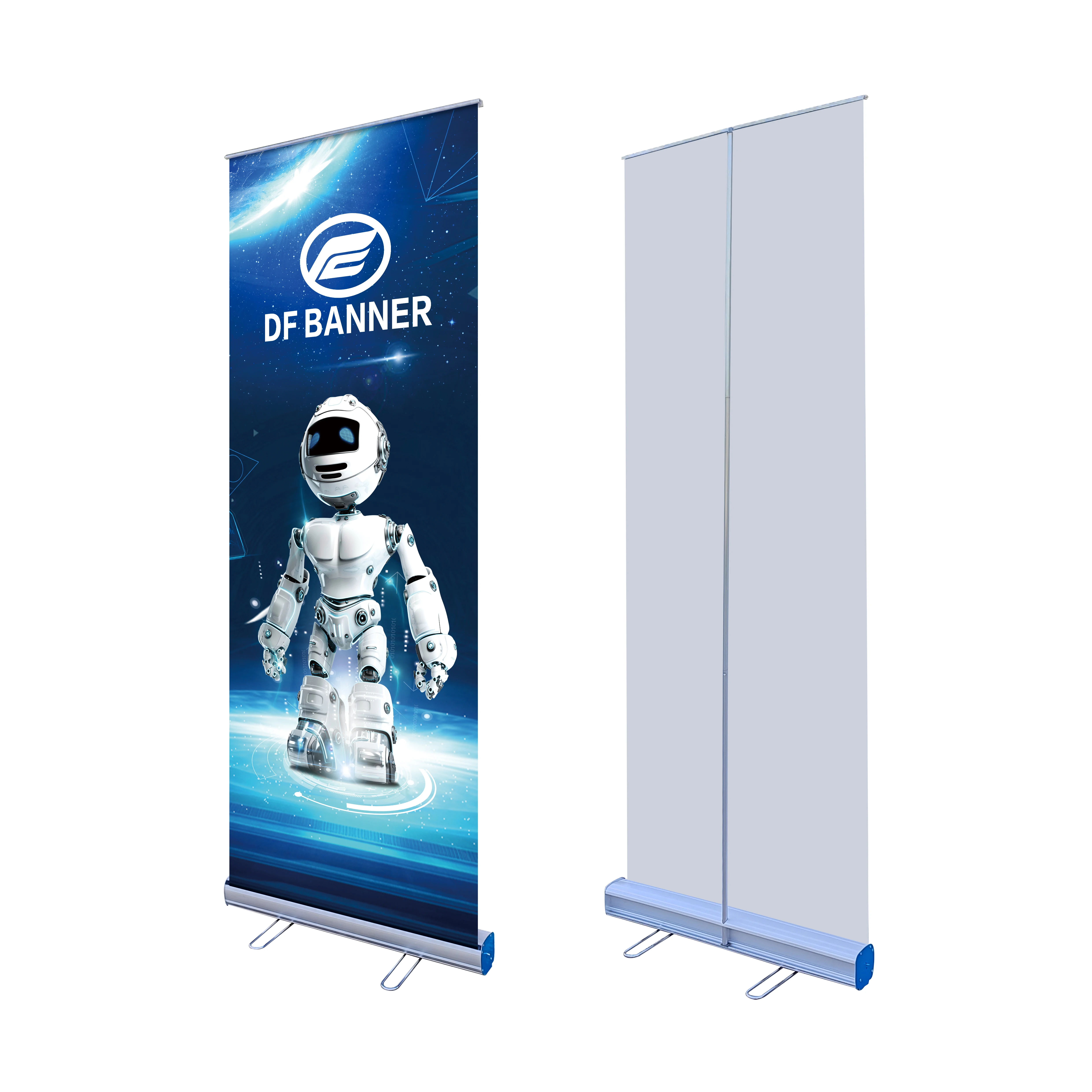 Economical Aluminum Frame Portable Roll Up Display Printed Advertising ...