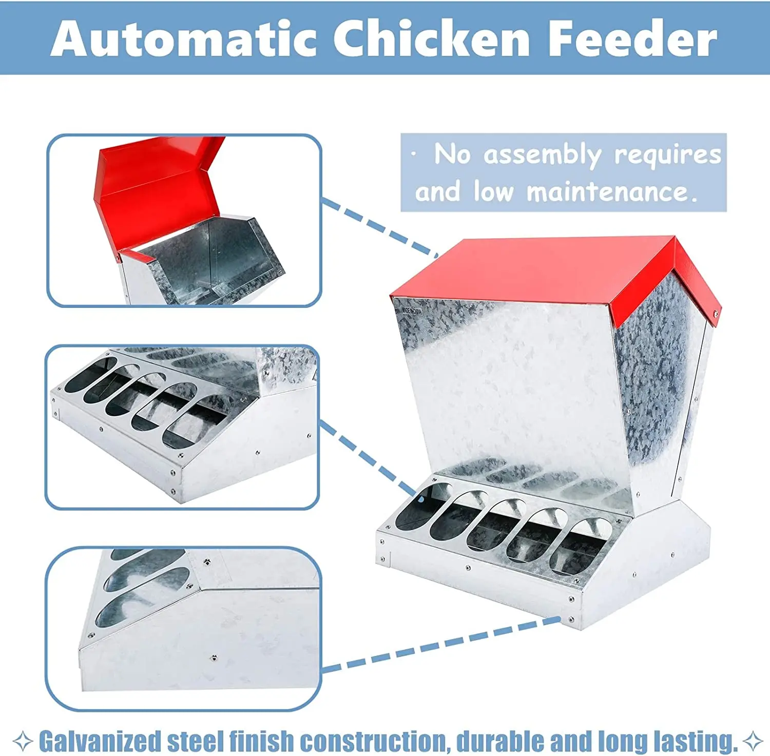 Durable Jh-Mech Feeders for Chickens - Protect Your Feed