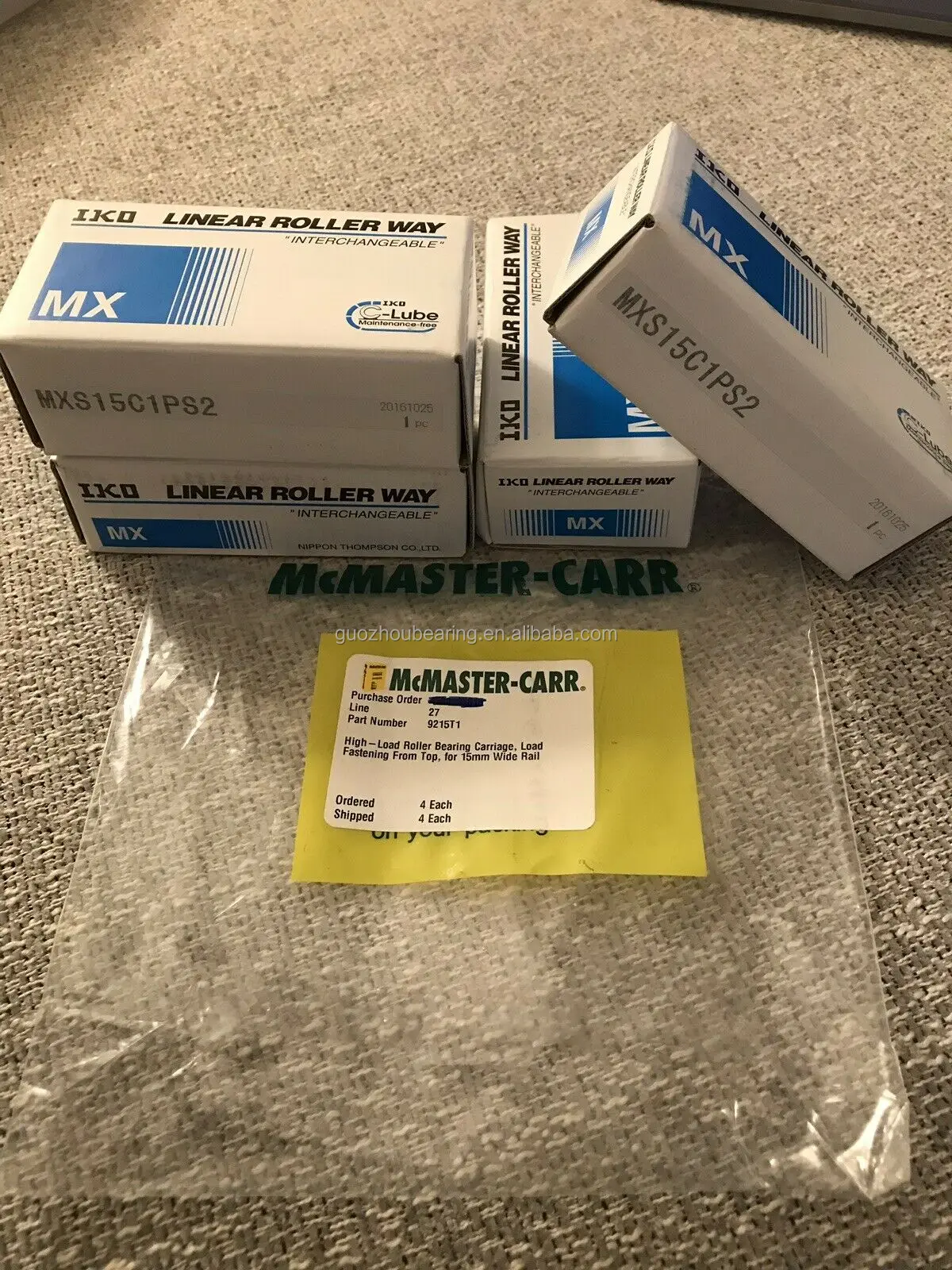 Japan Iko Original Linear Motion Guide Rail Slide Block Mxs15c1ps2 ...