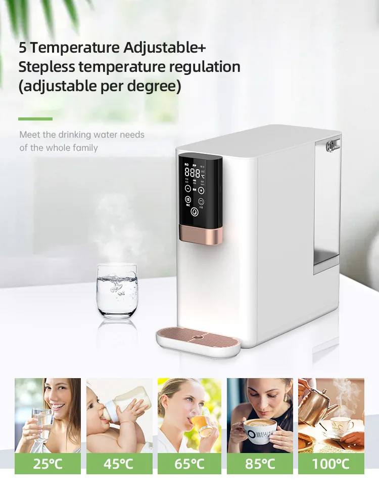 5 Stage Hydrogen Filter RO Countertop UV Water Purifier