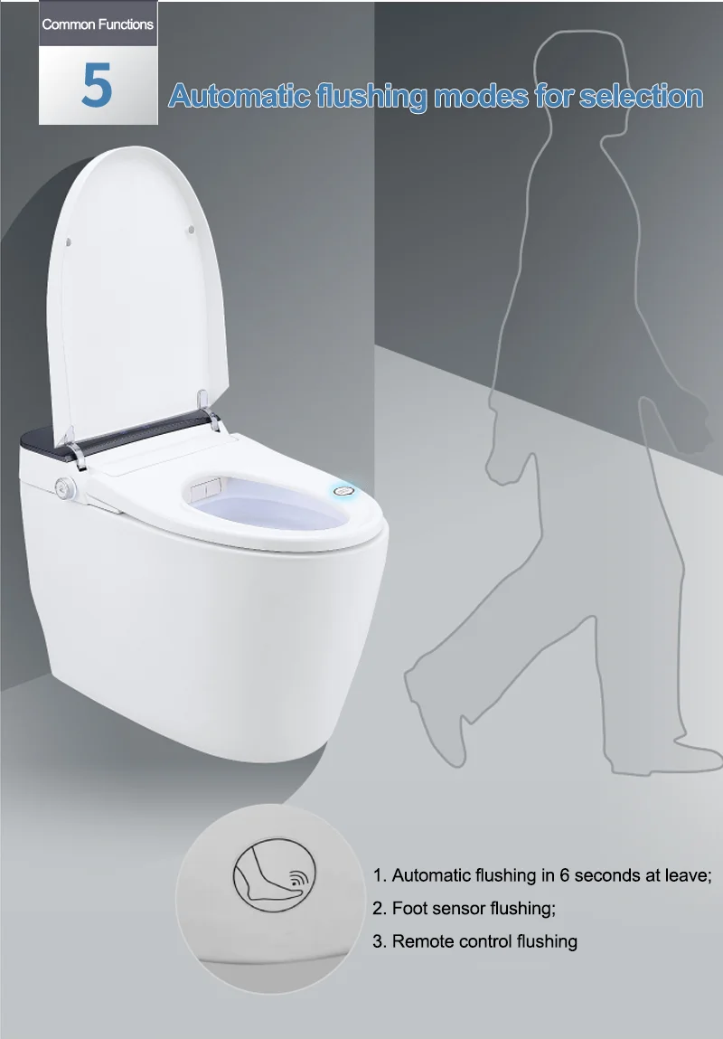 Sanitary Ware Modern Intelligent Electric Automatic Ceramic Bathroom Wc ...