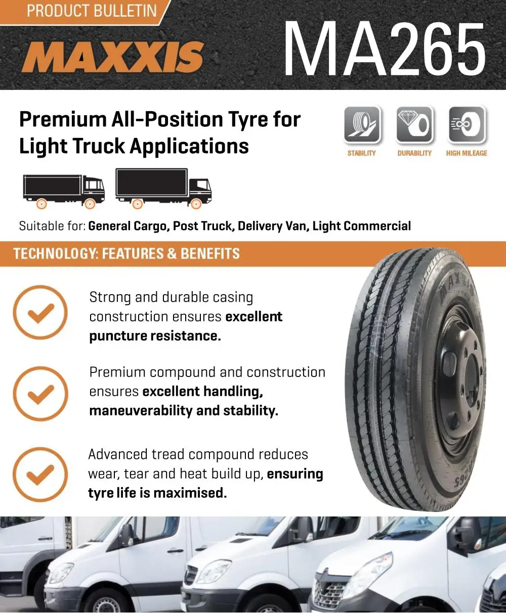 Maxxis Light Truck Tyres - Durable and Reliable Performance