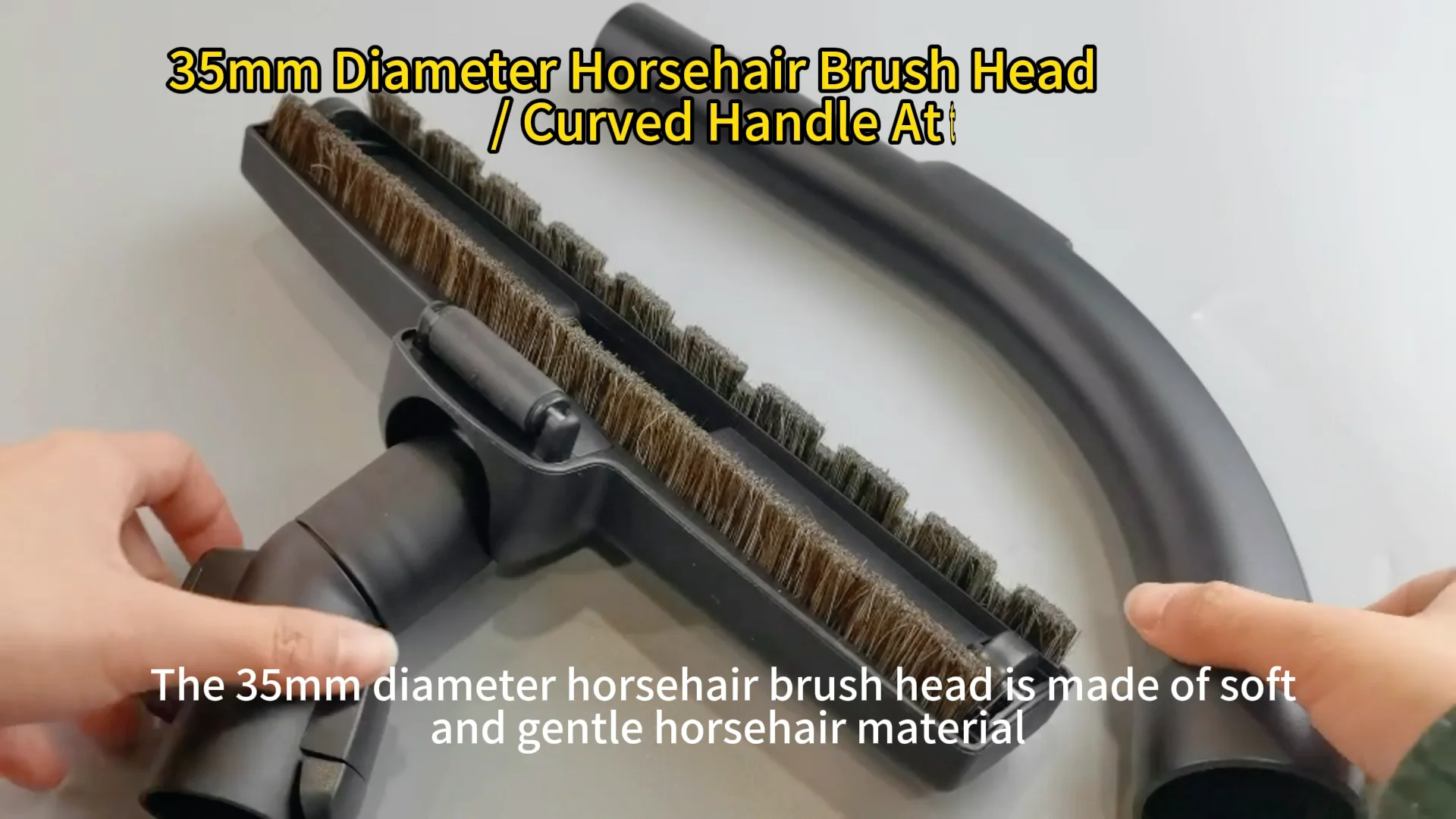 Horse Hair Vacuum Brush Attachments With Wheels Fit For Mieles Vacuum ...