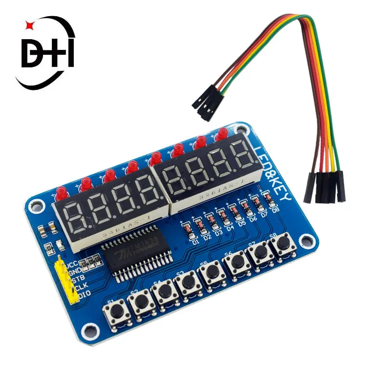 Tm1638 Key Display Module Tm1638 Button Digital Led 8-bit Tm1638 Module ...