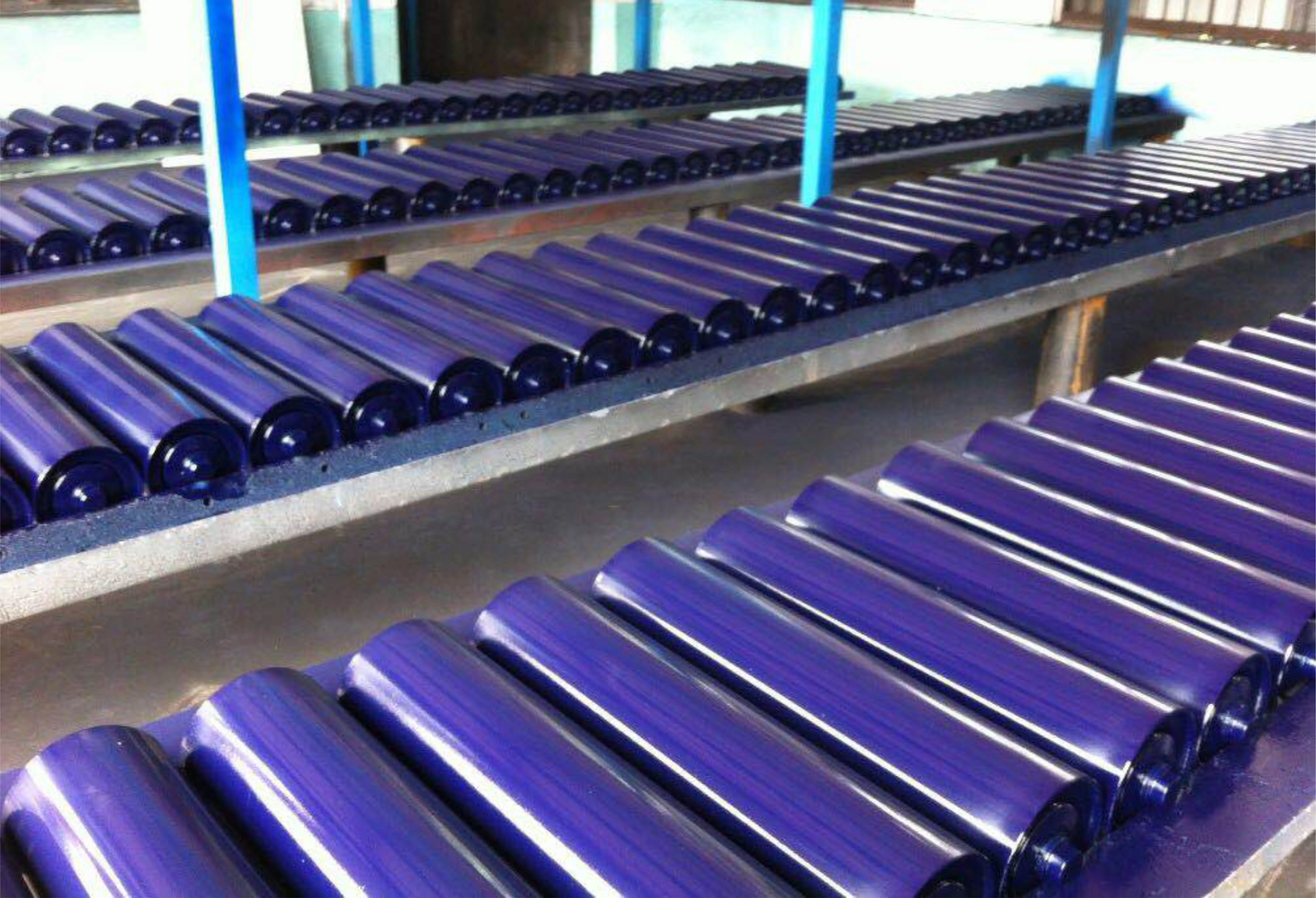 Belt Conveyor Self Aligning Trough Carry Carrying Carrier Return Idler ...
