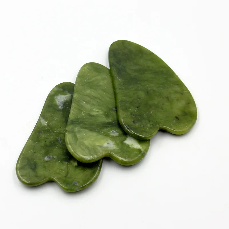 Gua Sha Scraping Massage Face Green Rose Quartz Jade Guasha Board ...