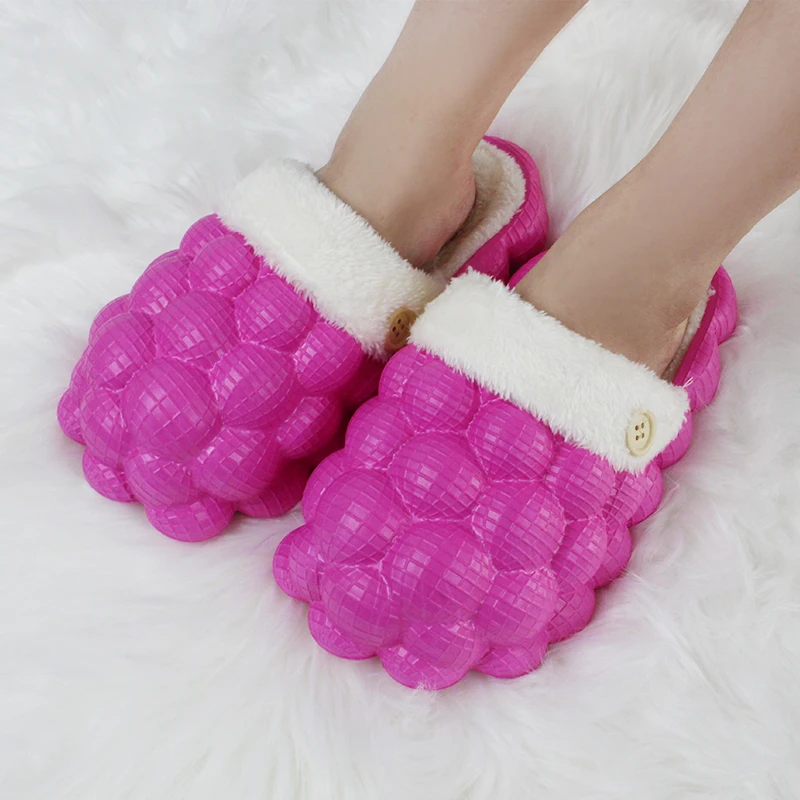 Grs Winter Slippers Home Sandals Men's And Women's Lover Warm Slippers ...