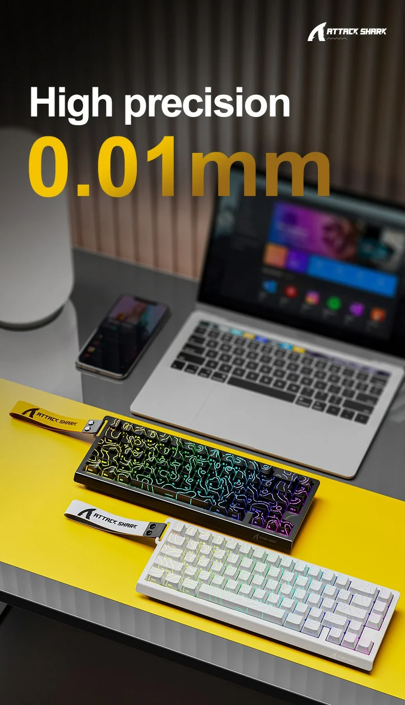 Attack Shark X68HE Wired Mechanical Keyboard - Gaming Mag Switch