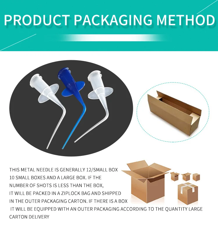 C Plastic Curved Needle Disposable Root Filling Tips Irrigation Needle ...