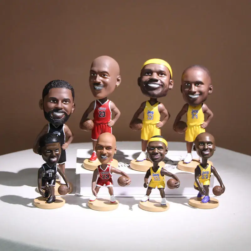 Popular NBA Player Figurines - Resin Bobble Head with Photo Frame
