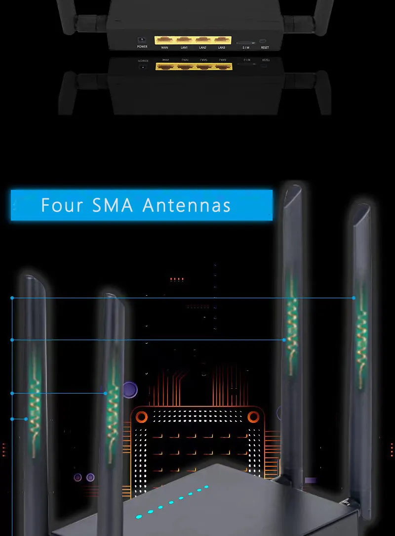 Cpe 4g Lte Wireless Cpe Router With Sim Card Slot Support 32 User For ...