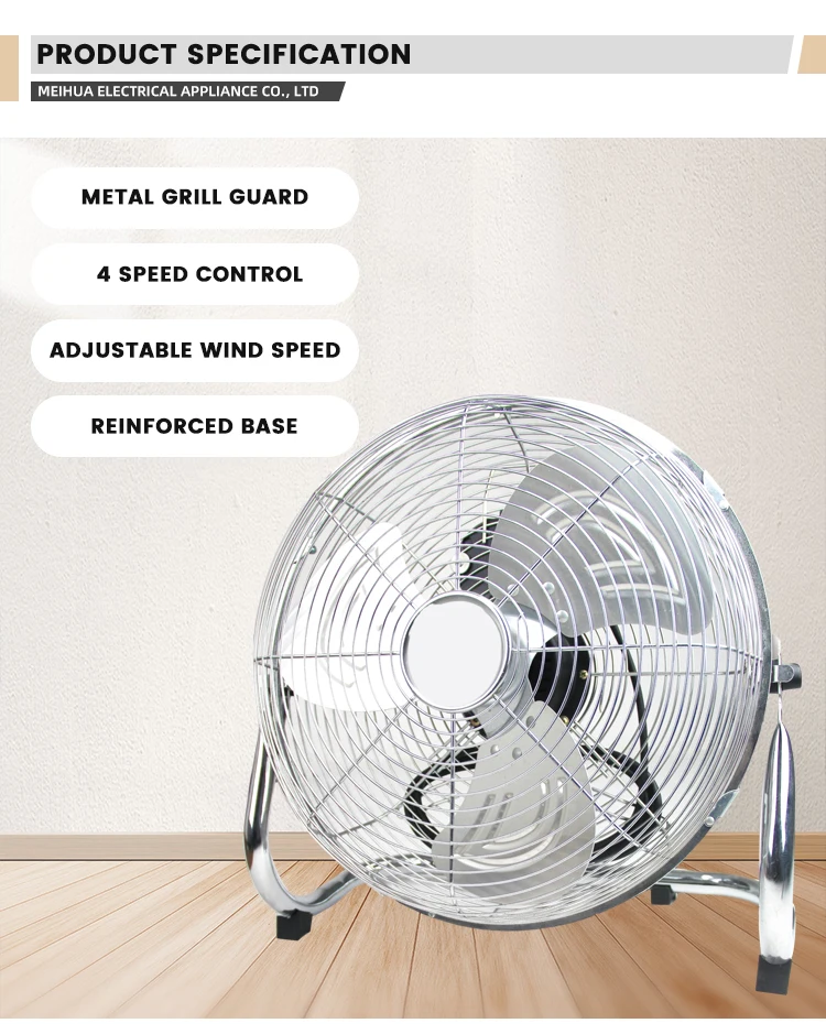 Energy-Saving Portable Wind Table Fan Stainless Steel Seat Fan Floor ...