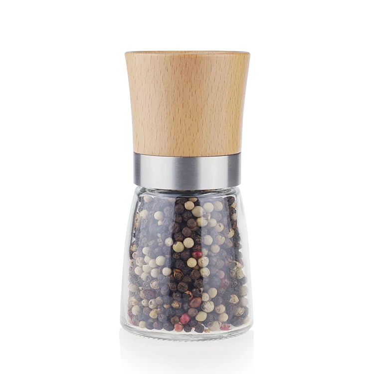 Beech Wooden Bbq Manual Adjustable Stainless Steel Beech Wooden Spice ...