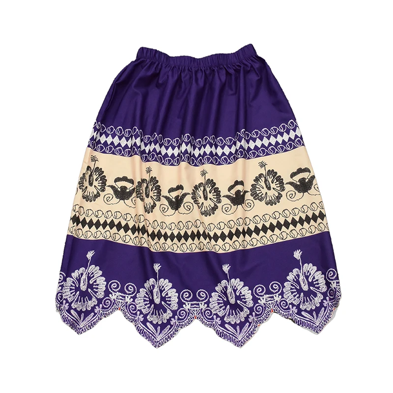 New Products Hawaiian Islander Wear Midi Skirt Tropical Print Floral ...