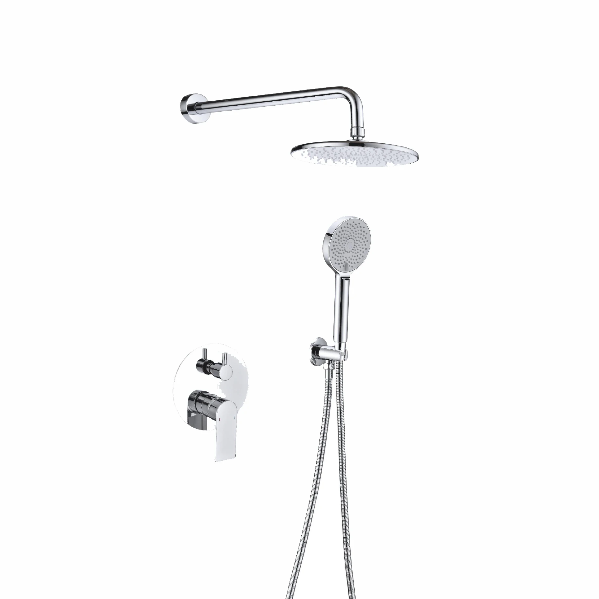 Luxury Shower Control Valve Bathroom In Wall Mounted Shower Faucet Set ...