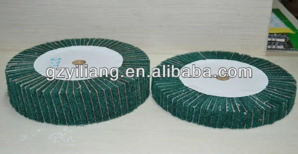 8 Inch Interleaf Surface Deburring Flap Wheel with Sand Paper