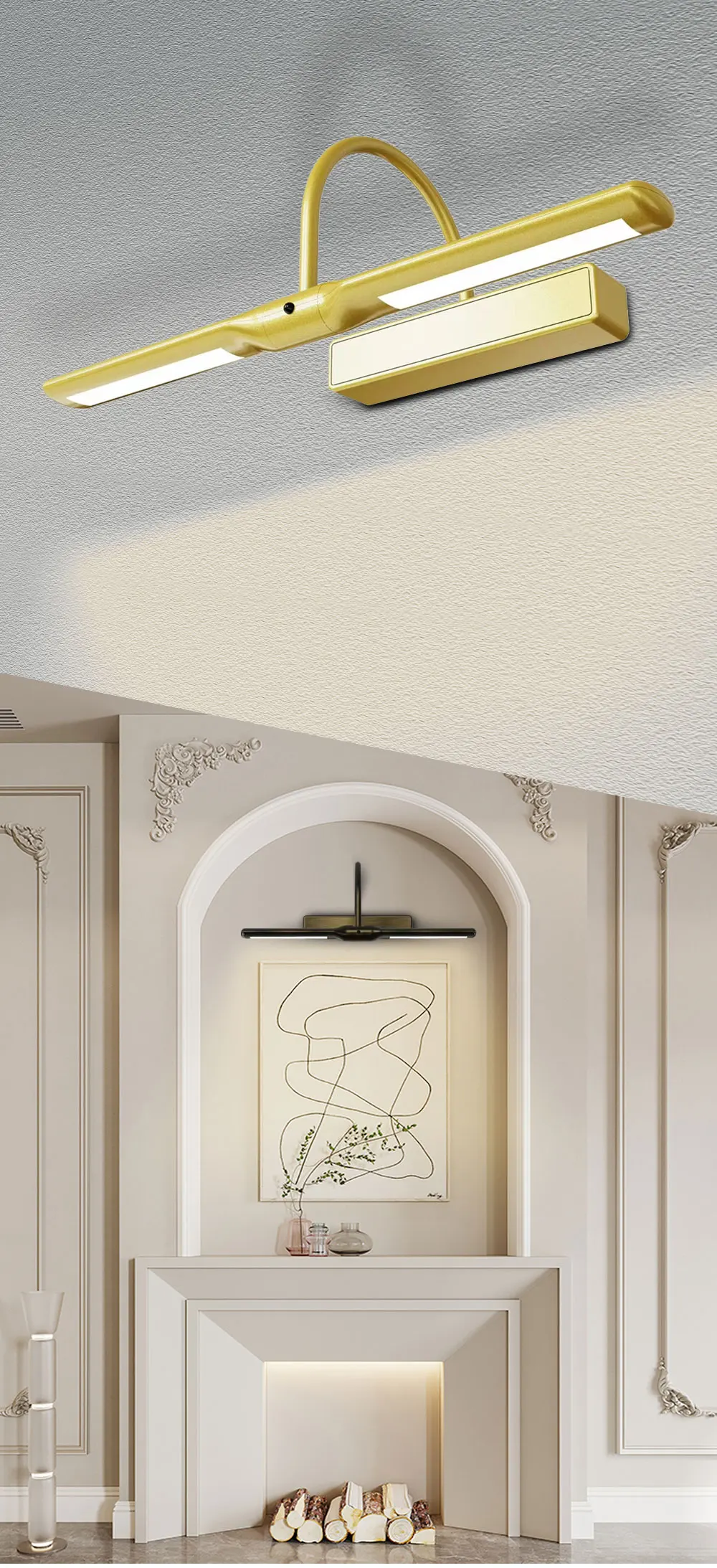 Modern Wall Mounted Lamp With Rechargeable Battery 4000mah Wall Lamp ...