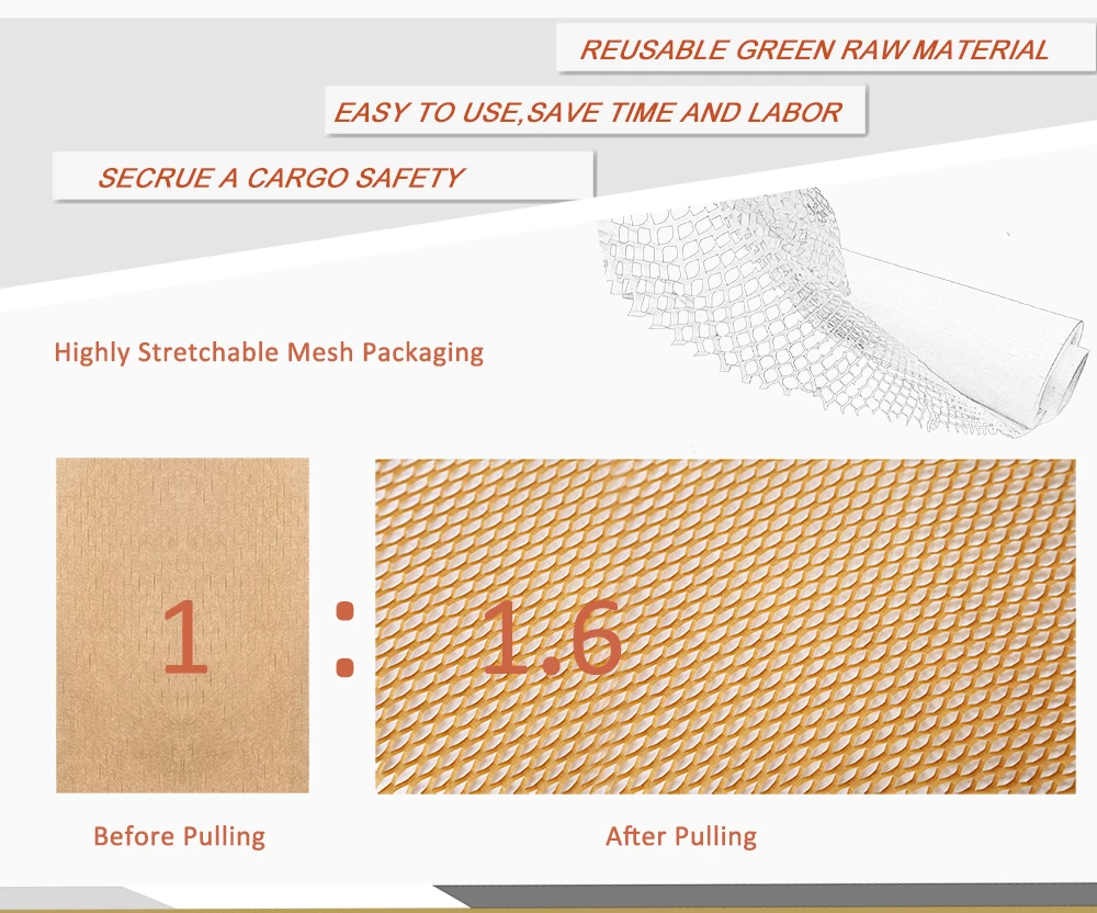 Honeycomb Stretch Paper Sheet Sustainable and Durable Packaging ...