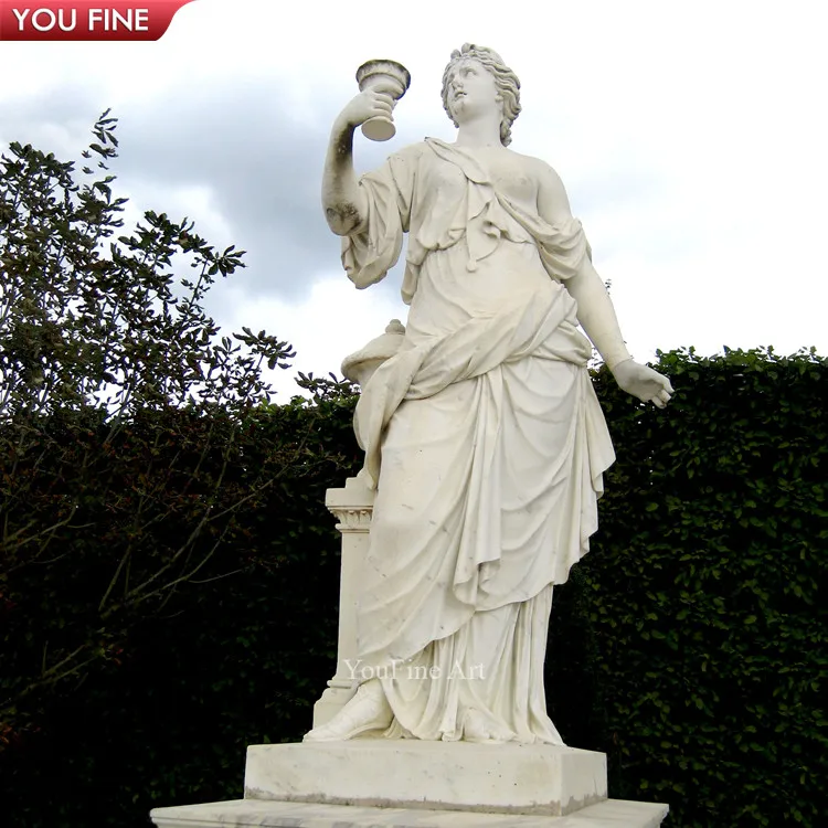 Outdoor Garden Stone Exquisite Goddess Marble Sculpture Human Size ...